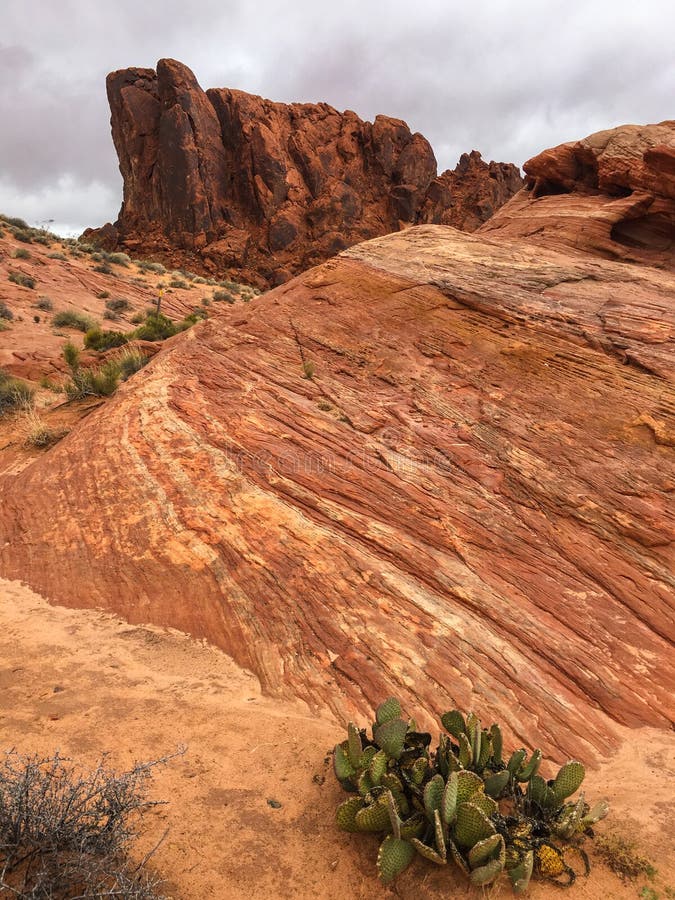 The Unique Red Sandstone Rock Formations Stock Photo - Image of scenic ...