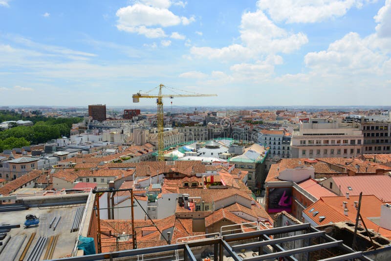 Red Tiled Roof at Madrid, Spain Editorial Photography - Image of real ...