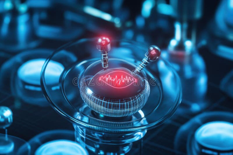 Unique Representation of a Futuristic Scientific Device Displaying ...