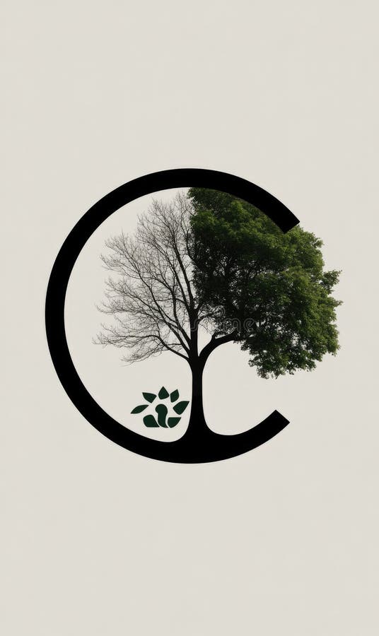 A Unique Representation of a Tree Showcases Contrasting Growth Stages ...