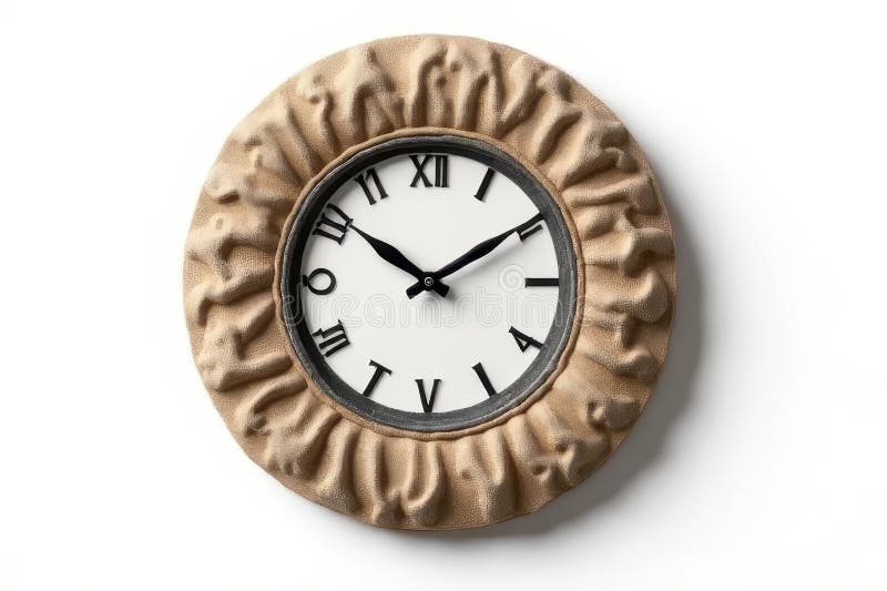 Unique Resin Wall Clock Showcasing Artistic Craftsmanship Stock ...
