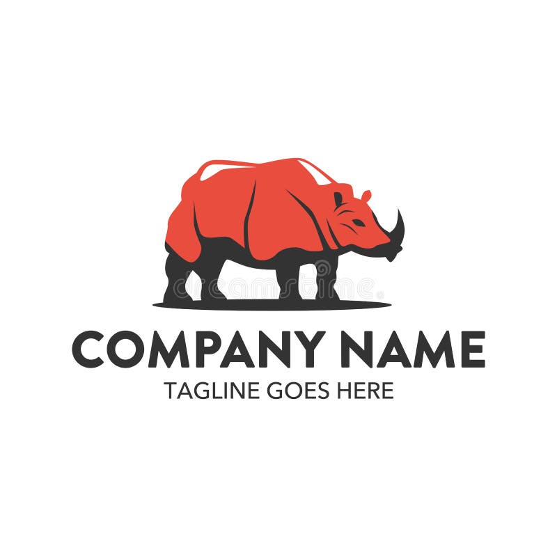 Unique Rhino Logo stock vector. Illustration of face - 90396057