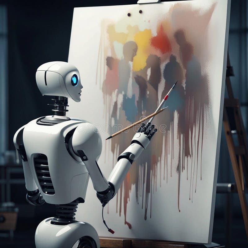 Robot Paints Stock Illustrations – 212 Robot Paints Stock Illustrations ...