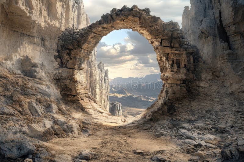 Unique Rock Formation Creates a Circular Passage through Rugged ...