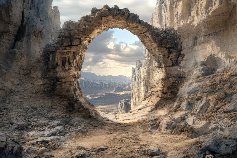 Unique Rock Formation Creates a Circular Passage through Rugged ...