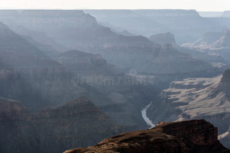 Valleys and Ravines Make Up the Landscape of the Grand Canyon. Stock ...