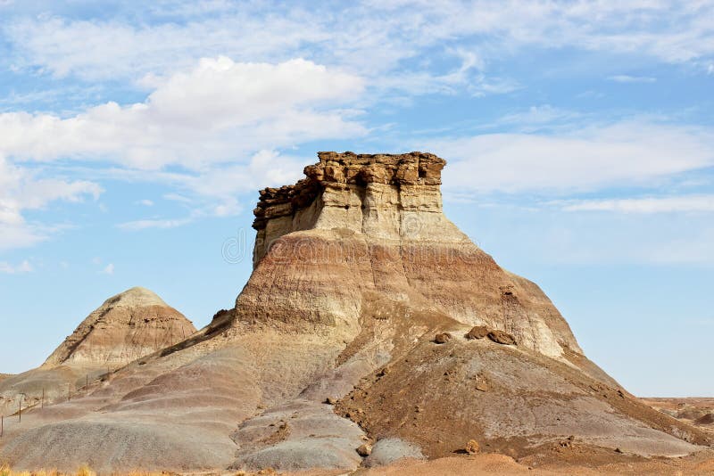 Unique Rock Outcropping with Various Layers Stock Photo - Image of ...