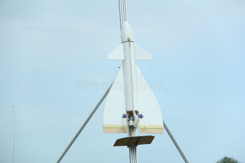 Unique Rocket Design Captured on the Launcher Stock Image - Image of ...