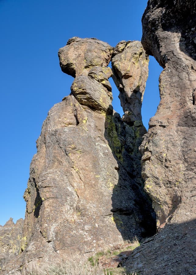 Unique Rocks in Nature Look Like Humans Stock Photo - Image of shadows ...