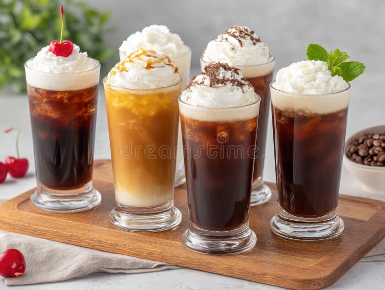Unique Root Beer Float Variations with Chocolate Syrup and Refreshing ...