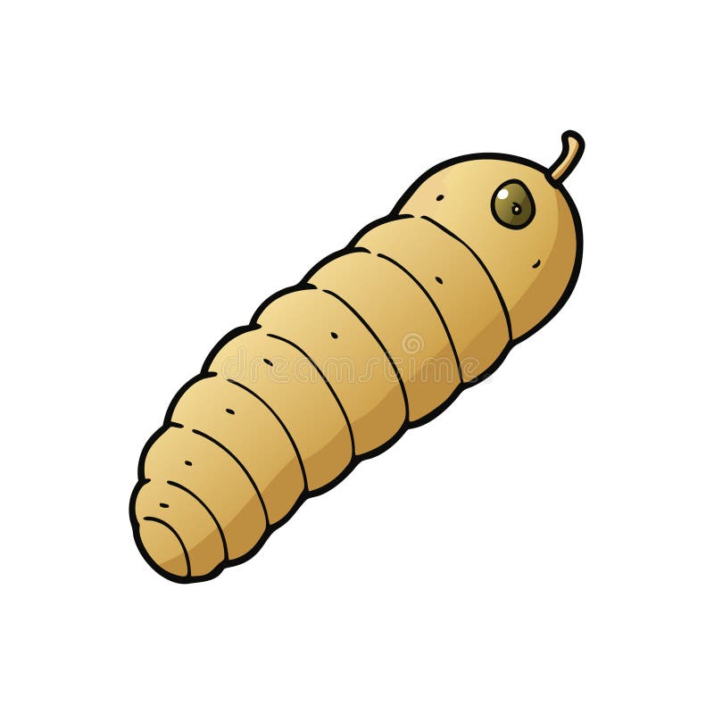 Unique Root Maggot Animal Realistic Illustration Stock Illustration ...