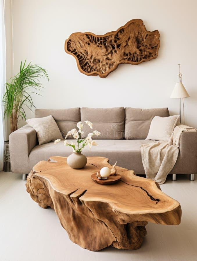 Unique Rustic Sofa Made from Solid Wood Tree Trunk and Stump Coffee ...