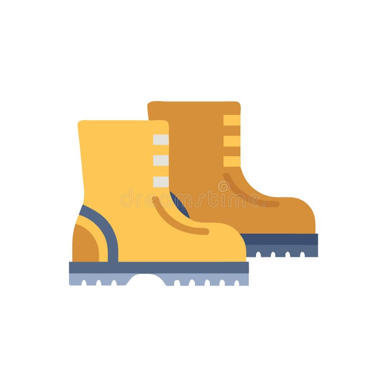 Unique Safety Boots Icon Design Stock Photo - Illustration of contract ...