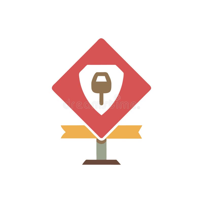 Unique Safety Sign Icon Design Stock Illustration - Illustration of ...