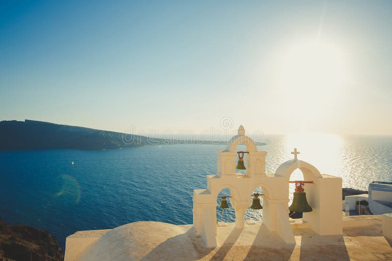 Unique Santorini Architecture. Greece Stock Image - Image of blue ...