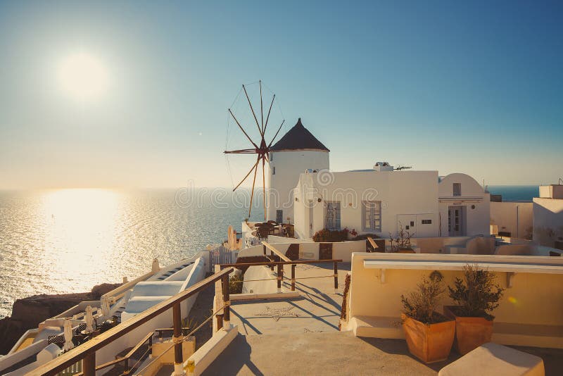 Unique Santorini Architecture. Greece Stock Photo - Image of roof ...