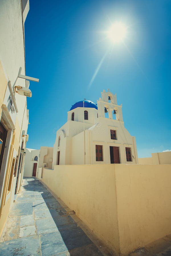 Unique Santorini Architecture. Greece Stock Image - Image of greek ...