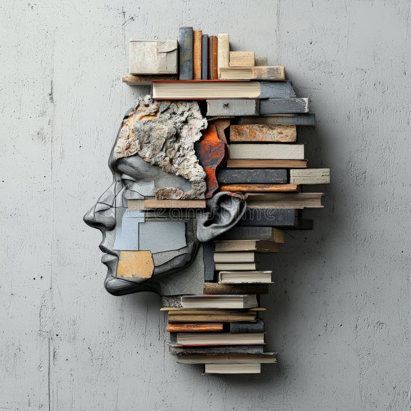 A Unique Sculpture Blending Books and Artistic Elements To Shape a ...
