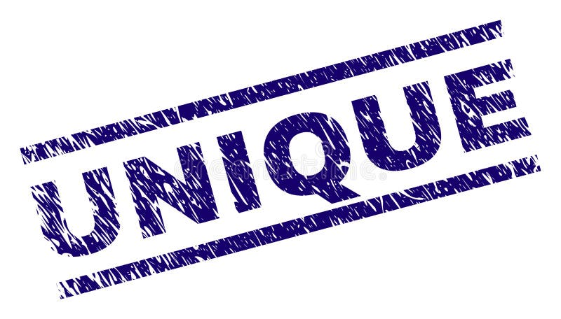 Grunge Textured UNIQUE Stamp Seal Stock Vector - Illustration of grungy ...