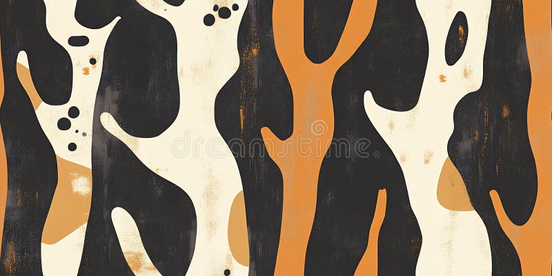 Unique Seamless Repeat Pattern Featuring Earthy Tones and Abstract ...