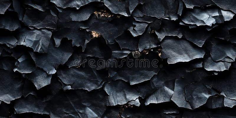 Unique Seamless Repeat Pattern of Textured Black Paper with a Rugged ...