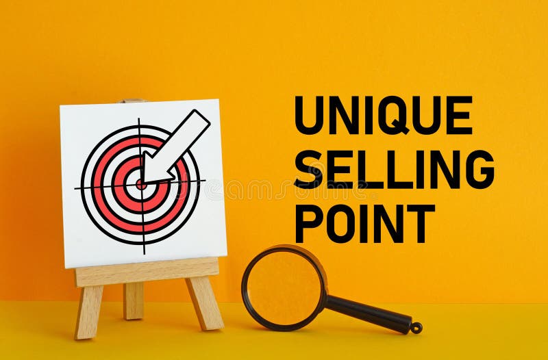 Unique Selling Point USP is Shown Using the Text Stock Photo - Image of ...