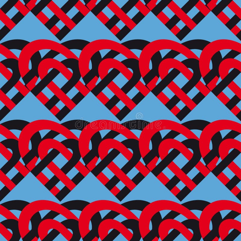 Unique Shape Decor Layout Patern Tile Stock Vector - Illustration of ...