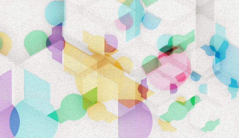 Unique Shape with Different Color Texture Pattern on White Background ...