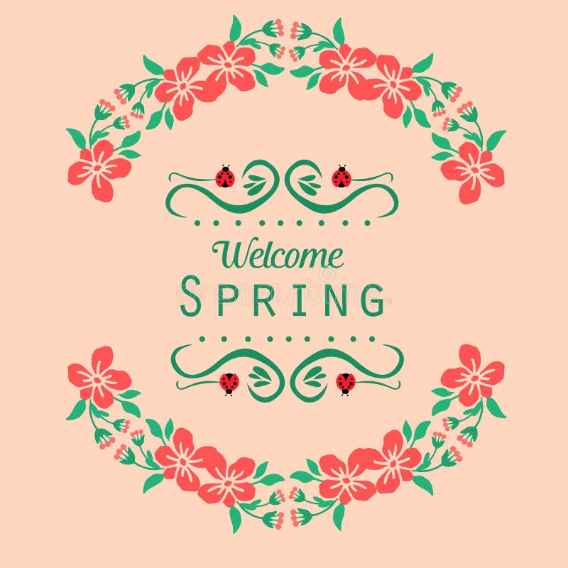 Unique Shape Pattern of Leaf and Floral Frame, for Elegant Welcome ...