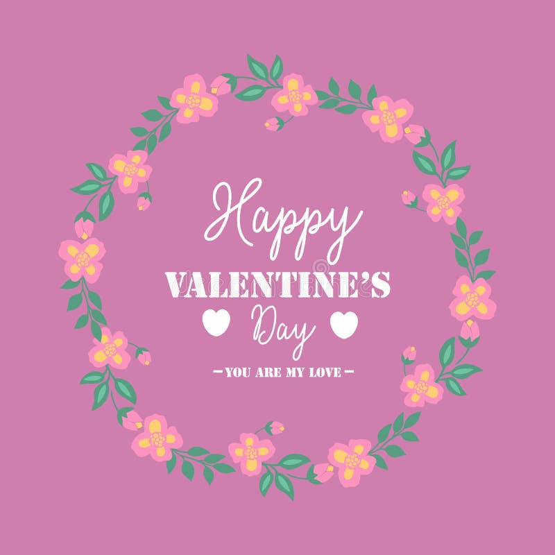 Unique Shape Pattern of Leaf and Floral, for Happy Valentine Elegant ...