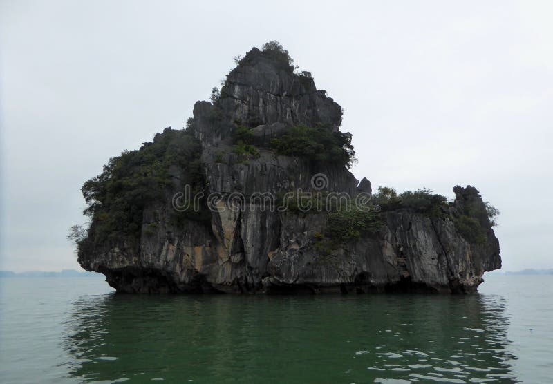 Unique Shaped Islands of Ha Long Bay Vietnam Stock Image - Image of ...
