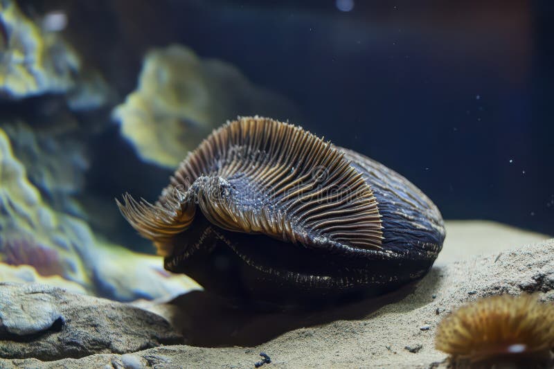 Unique Shellfish Resting Sandy Ocean Floor Stock Photos - Free ...