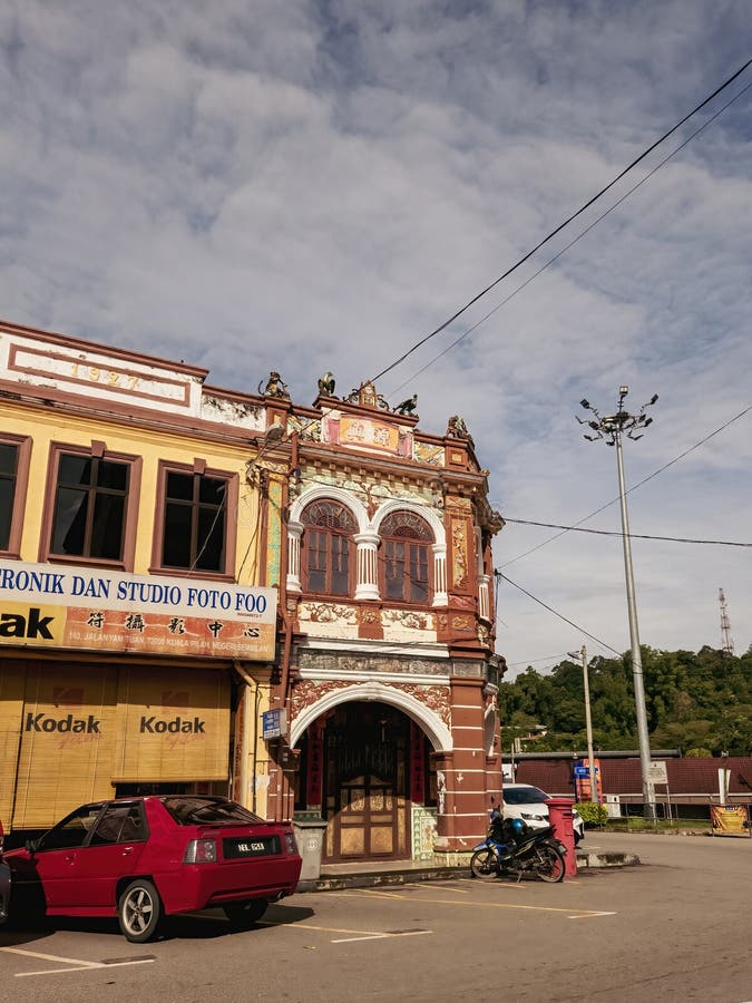 Unique Shop Lot in Kuala Pilah. Editorial Photography - Image of street ...