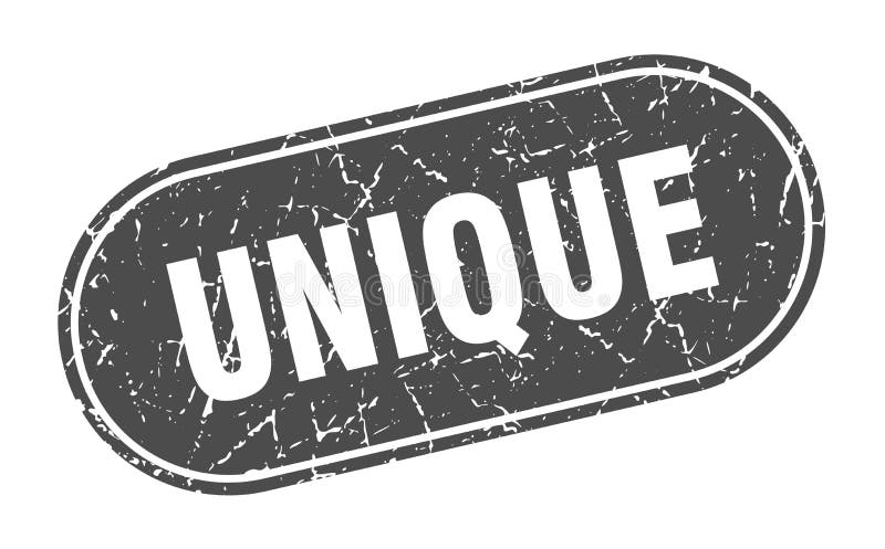 Unique Sign. Unique Grunge Stamp Stock Vector - Illustration of banner ...