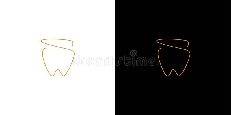 Unique and Simple S Tooth Dental Logo Design Stock Vector ...