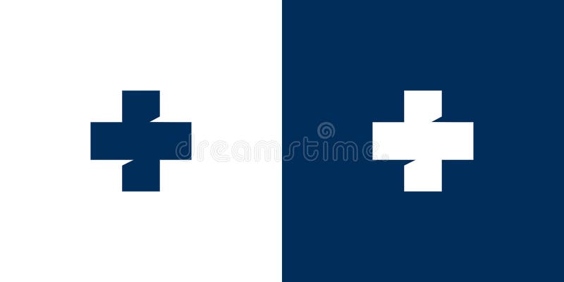 Unique and Simple Plus Logo Design Stock Vector - Illustration of ...