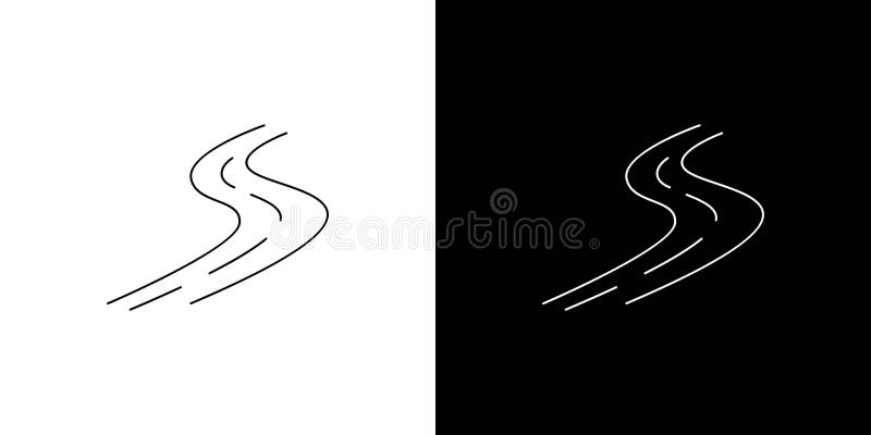Unique and Simple S Street Logo Design Stock Vector - Illustration of ...