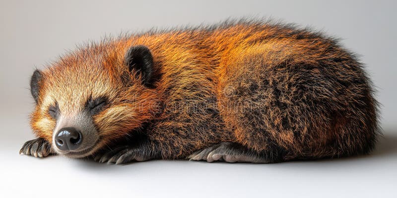 Unique Sleeping Creature Resting Peacefully on a Flat Surface in a Well ...