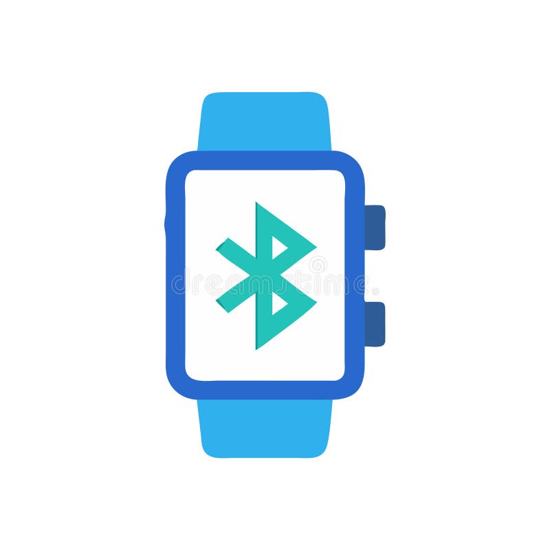Unique Smart Bluetooth Watch Design Icon Stock Vector - Illustration of ...