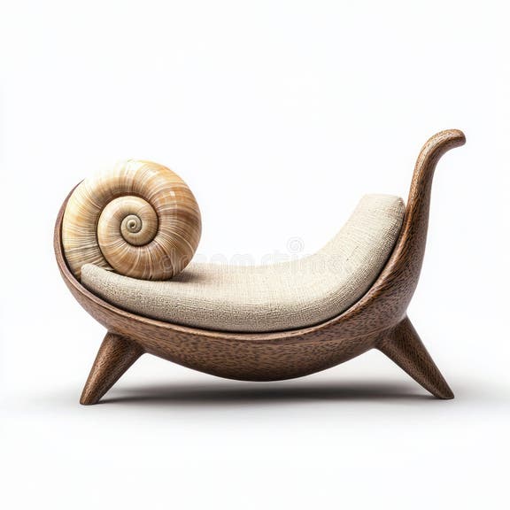 A Unique Snail-shaped Bench with a Detailed Shell Makes a Whimsical ...