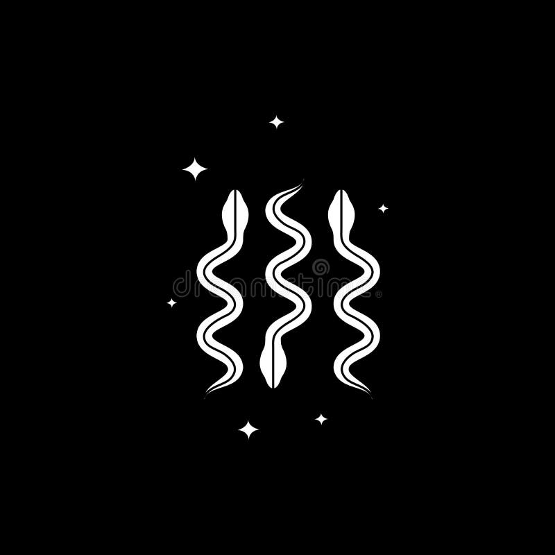 Unique Snake Night Space Sky Logo Design Vector Stock Vector ...