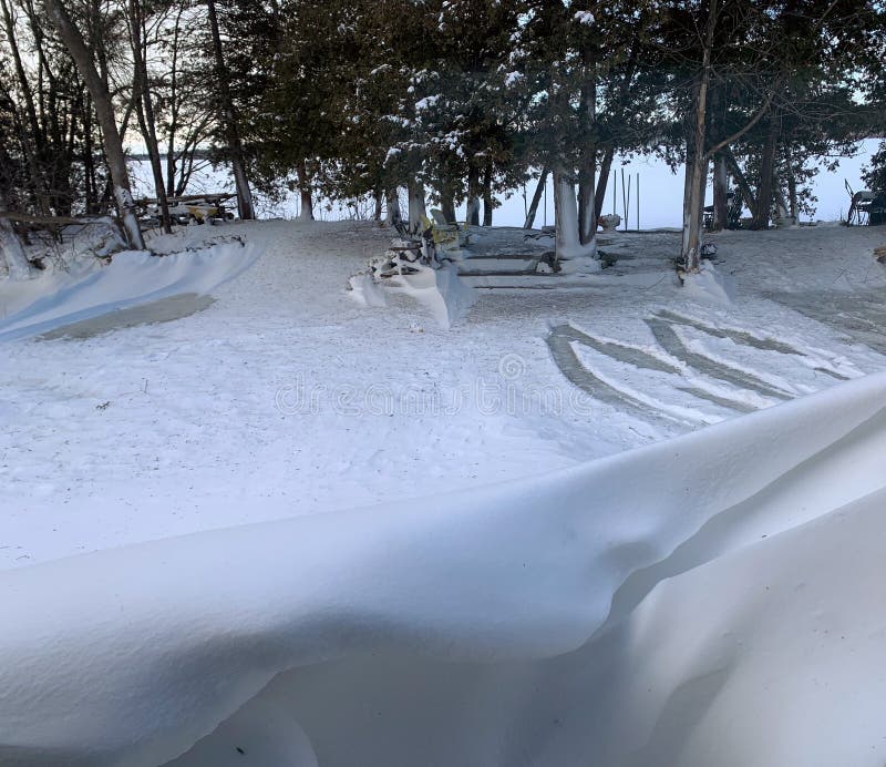Unique Snow Drifts stock photo. Image of unique, blizzard - 265244778