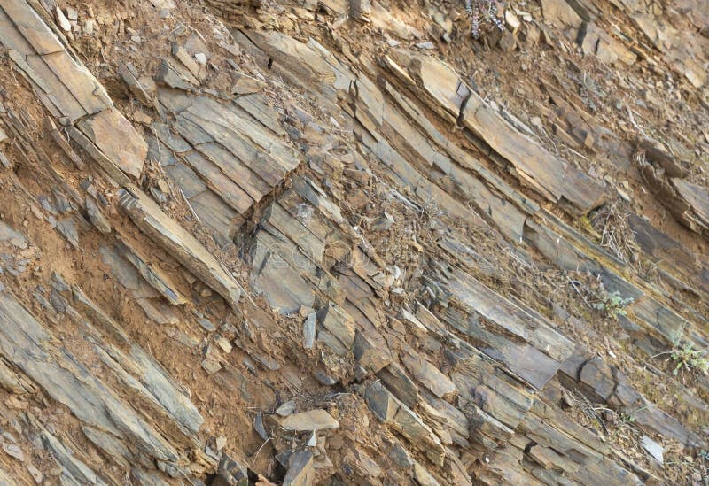 Background of the Unique Soils of the Priorat Region of Spain Stock ...