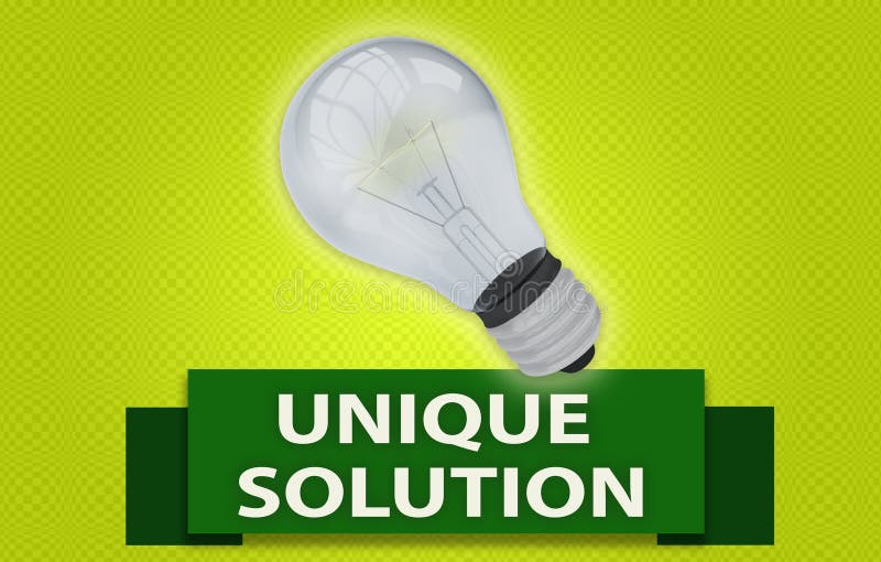 Unique Solution stock illustration. Illustration of leader - 10267594
