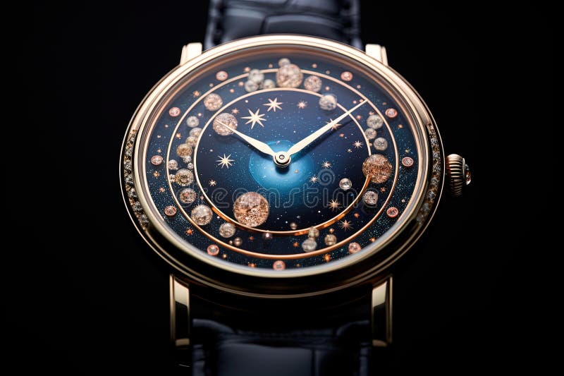 Unique Space Clock Incorporating Cosmic Elements and Celestial Motifs ...