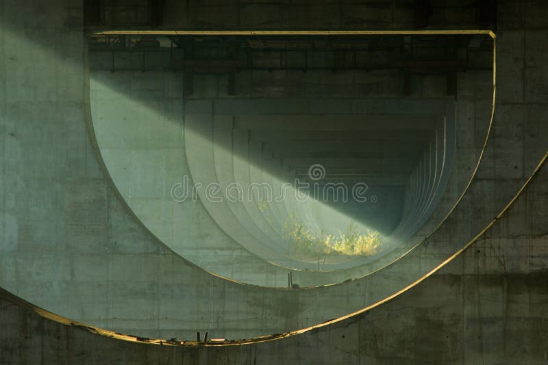 Unique Space Under the Bridge Stock Image - Image of bridge, capable ...