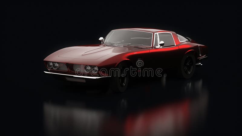 Unique sports car stock illustration. Illustration of vehicle - 47855531