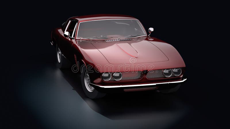 Unique sports car concept stock illustration. Illustration of cartoon ...