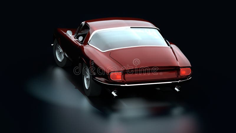 Unique sports car stock illustration. Illustration of engine - 47855821