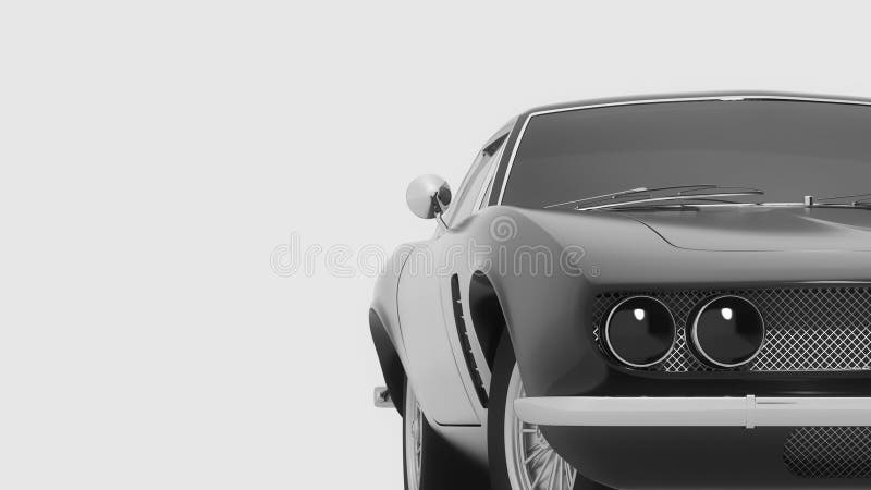 Unique sports car stock illustration. Illustration of closeup - 47862332